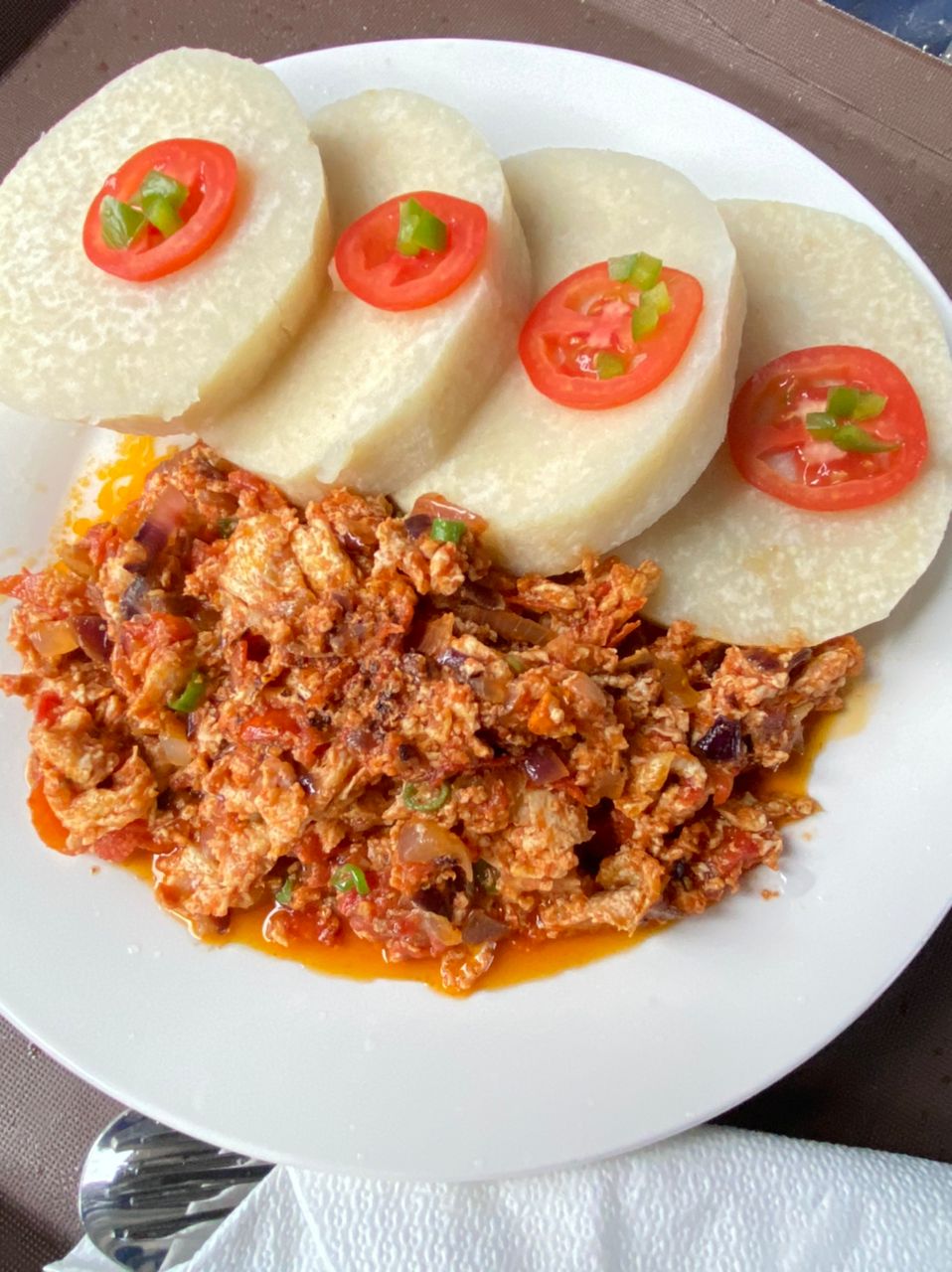 Boiled yam and egg sauce - SmartMarketHub