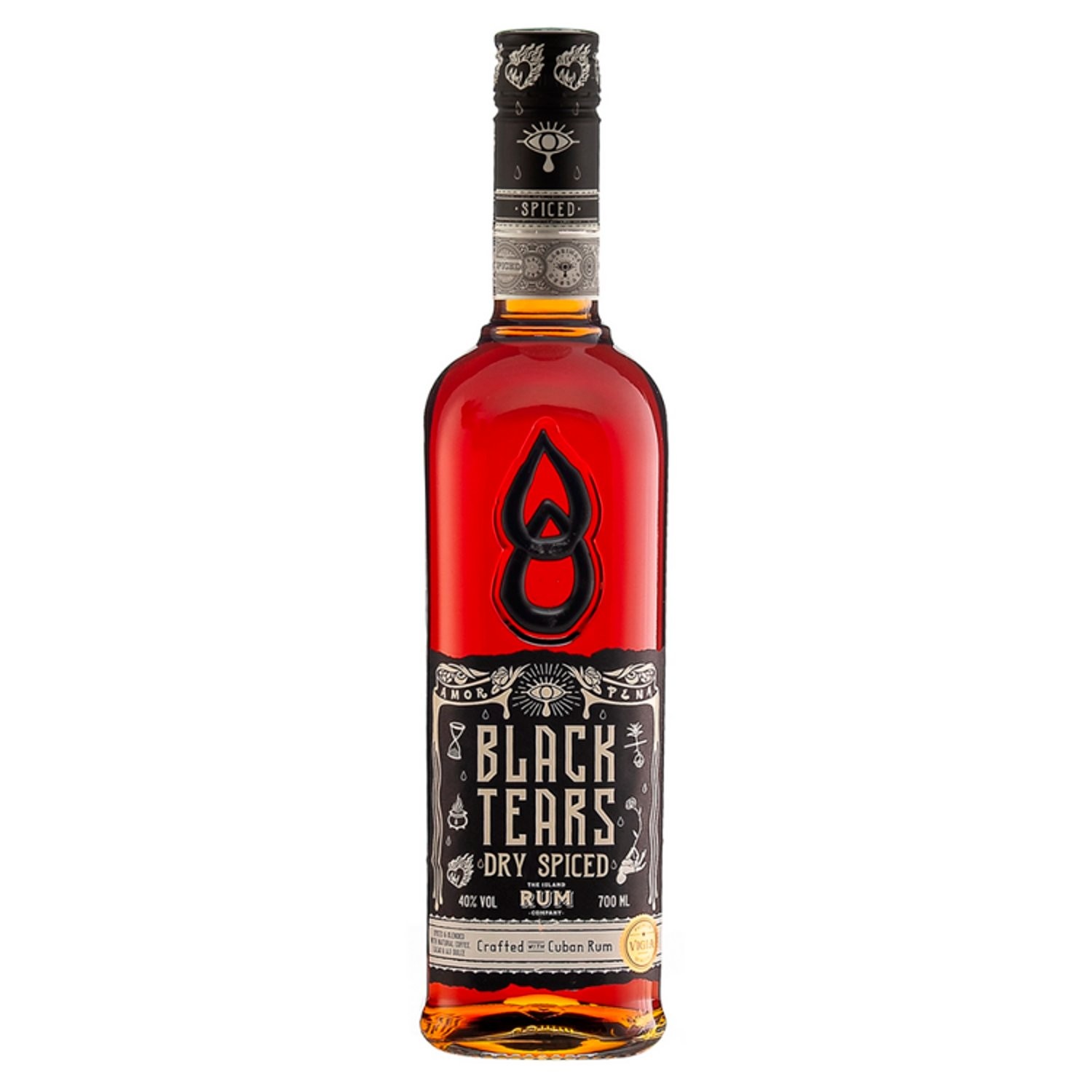 Black Tears Cuban Spiced Rum 70 cl | SmartMarketHub