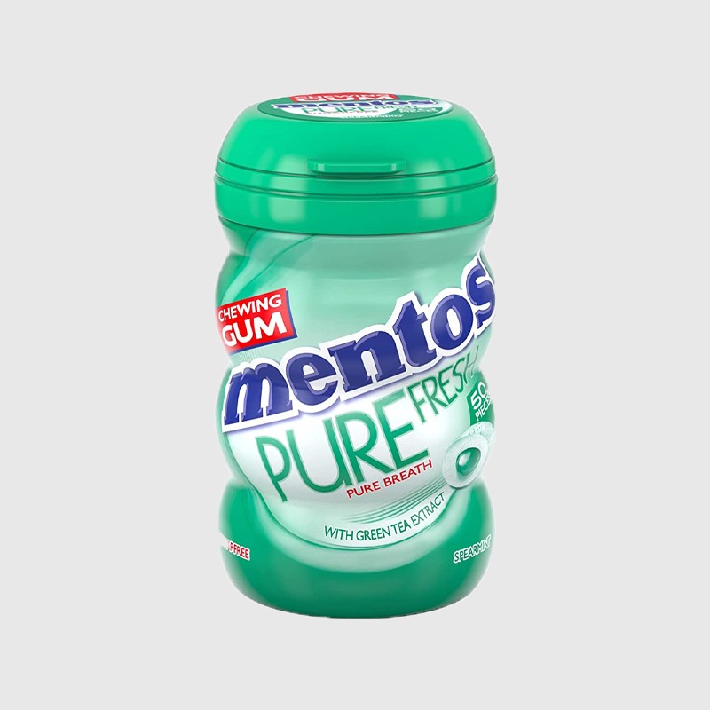 Mentos Chewing Gum Pure Fresh Spearmint Sugar-Free 87.5 g x50 ...