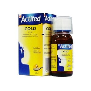 Actifed Cold Syrup 60 ml | SmartMarketHub