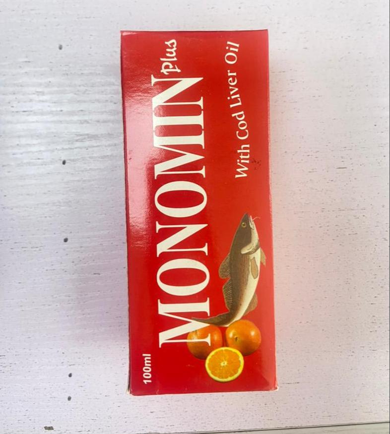 Monomin Plus With Cod Liver Oil Syrup 100 ml | SmartMarketHub