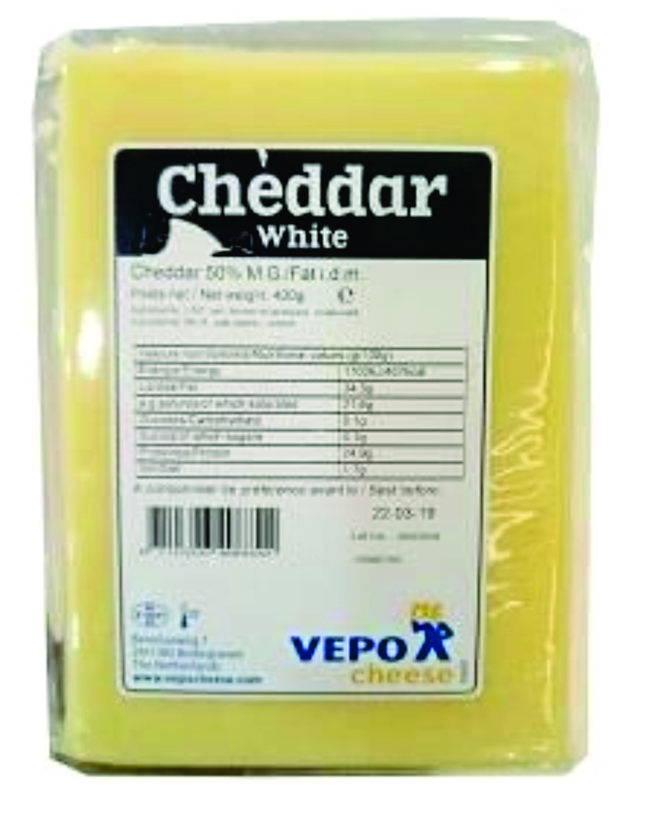 Vepo Cheddar Cheese White 400 g | SmartMarketHub