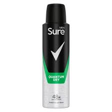 Sure Anti-Perspirant Deodorant Spray Men Quantum Dry 150 ml ...