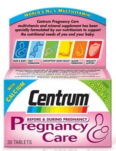 Centrum Pregnancy Care 30 Tablets | SmartMarketHub